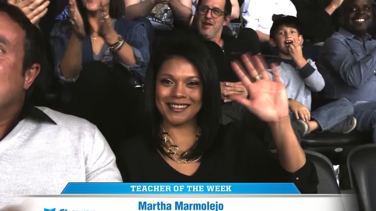 Martha Marmolejo named Saints/Chevron Teacher of the Week during Titans ...