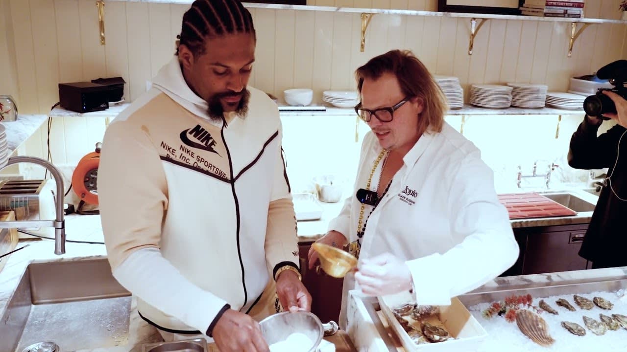 New Orleans Saints players show off their culinary skills at Louie London