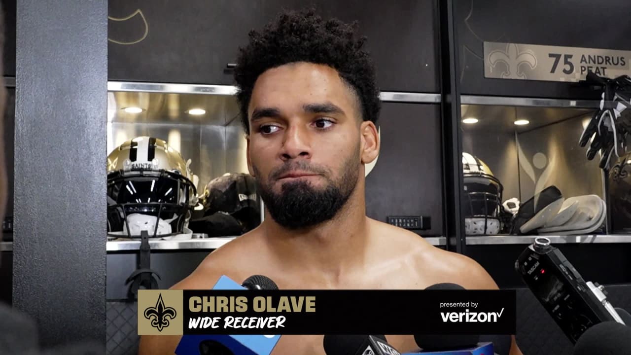 New Orleans Saints wide receiver Chris Olave Post-Practice Interview ...