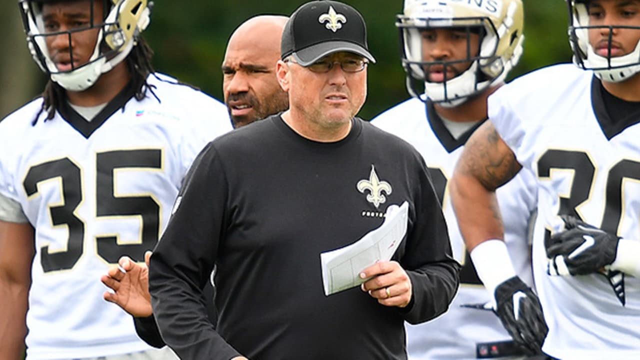 Saints coaches Pete Carmichael, Bradford Banta talk about Vikings game