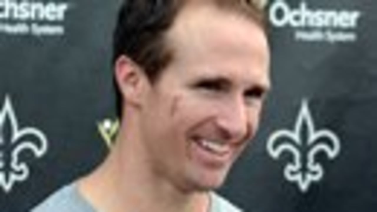 Drew Brees talks about his newborn
