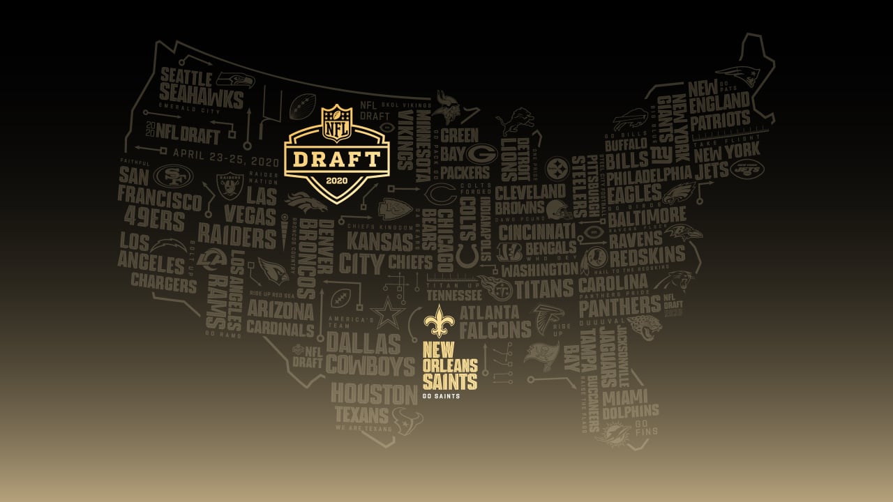 Nine Saints Draft video conference backgrounds for fans working remotely