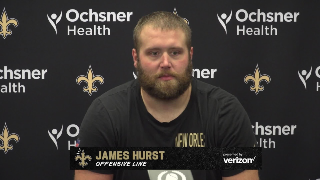 James Hurst on protecting the quarterback | Saints Practice 12-30-21