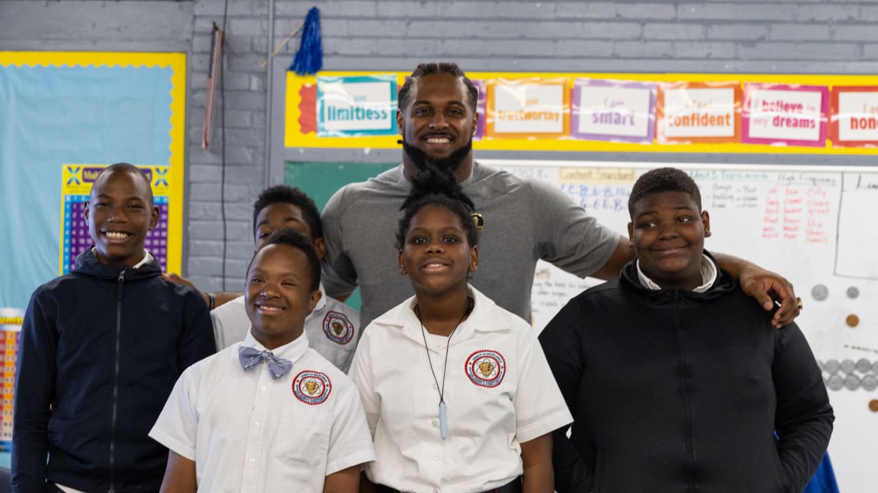 Photos: Cam Jordan visits Ben Franklin Mathematics and Science School ...