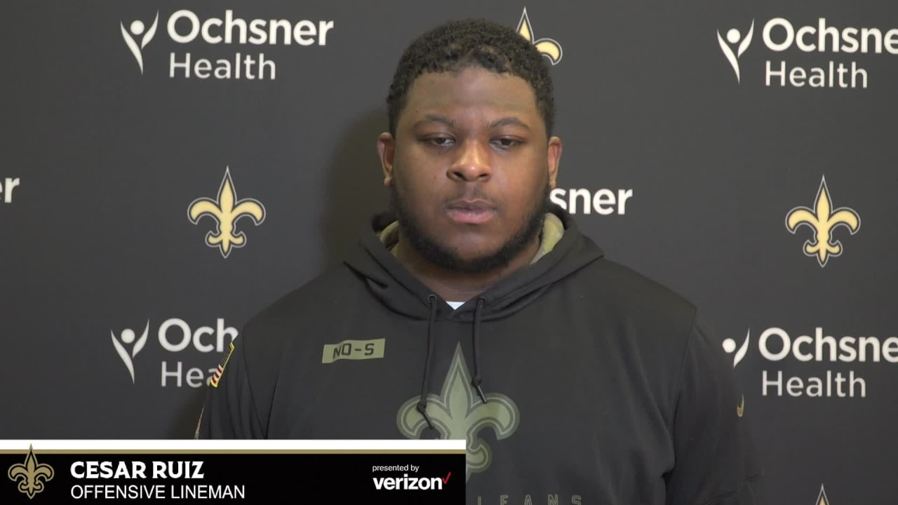 Saints 2020 Wild Card Interviews: Cesar Ruiz talks offensive line ...
