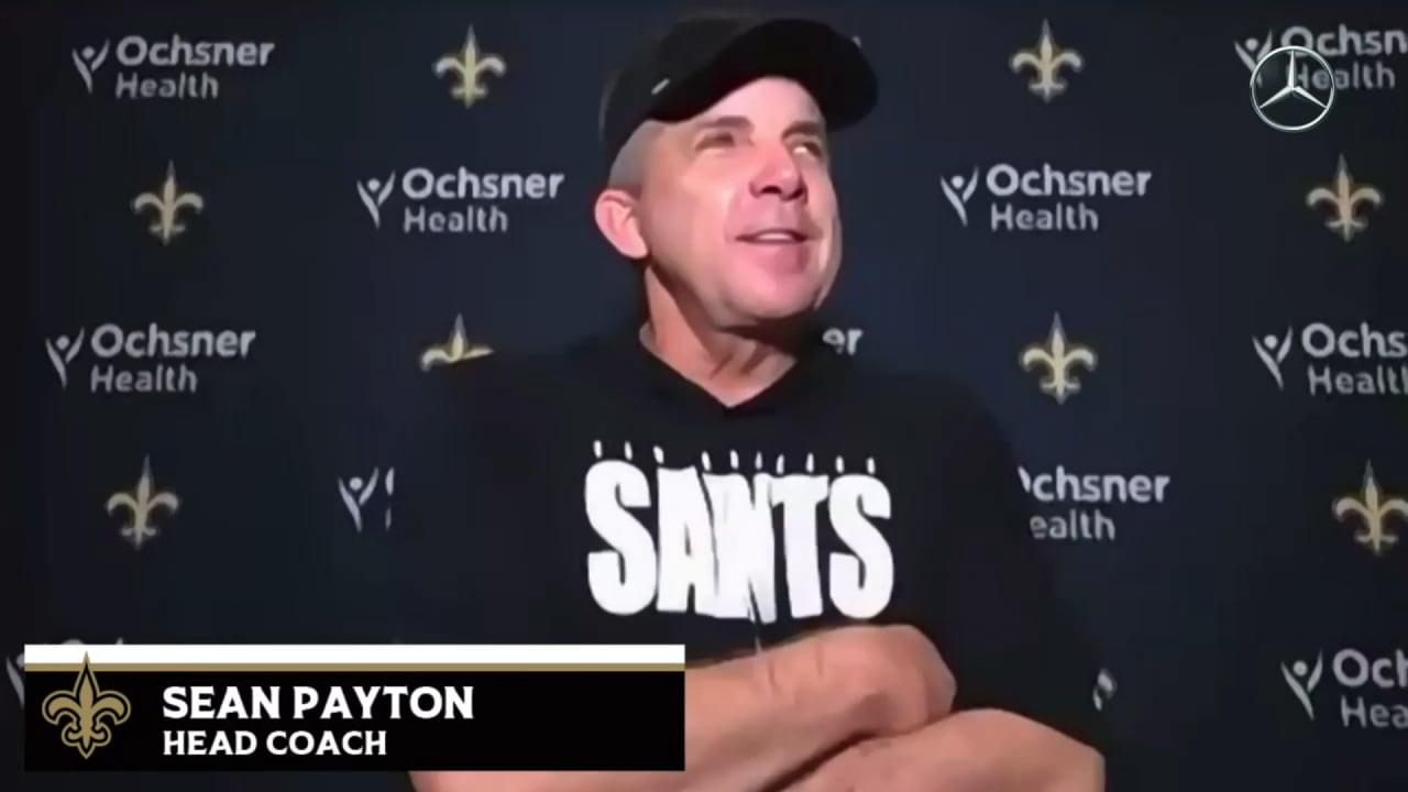 Sean Payton postgame interview following the Saints' win vs. Panthers ...