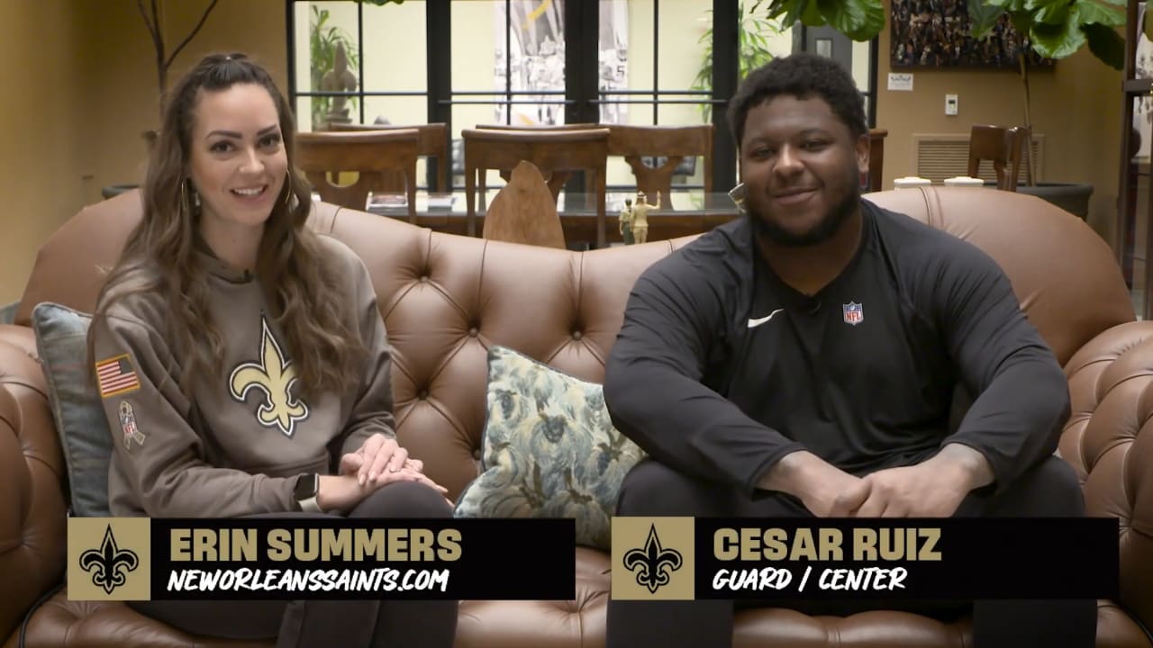 New Orleans Saints center/guard Cesar Ruiz - 2022 Saints Player Spotlight