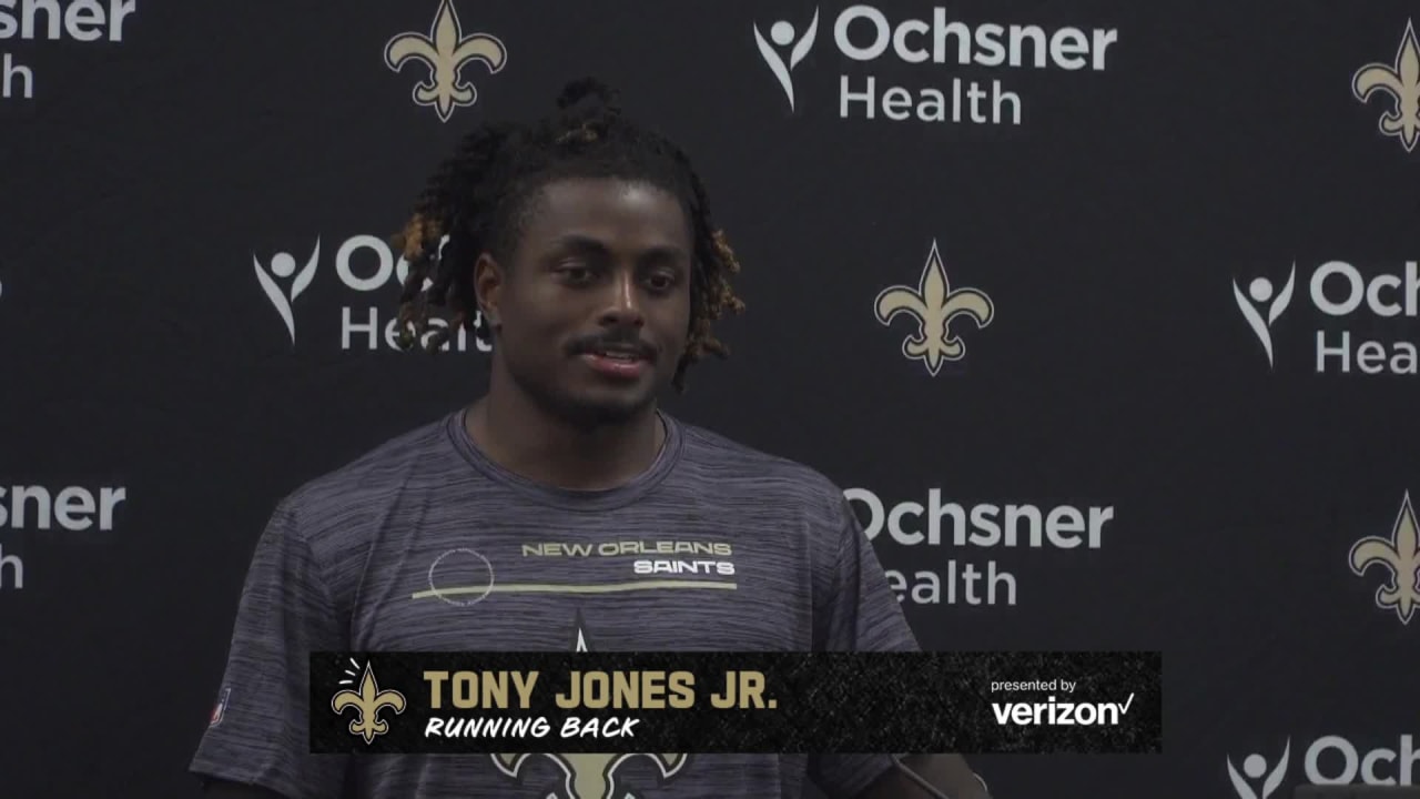 Saints Running Back Tony Jones Jr. Postgame after week 1 loss to Ravens ...