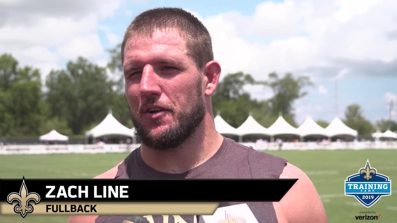 Zach Line 2019 Saints Training Camp Media Availability: August 7