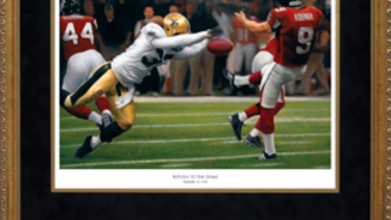 Famous Blocked Punt Memorialized as Lithograph; Gleason, Brees and ...