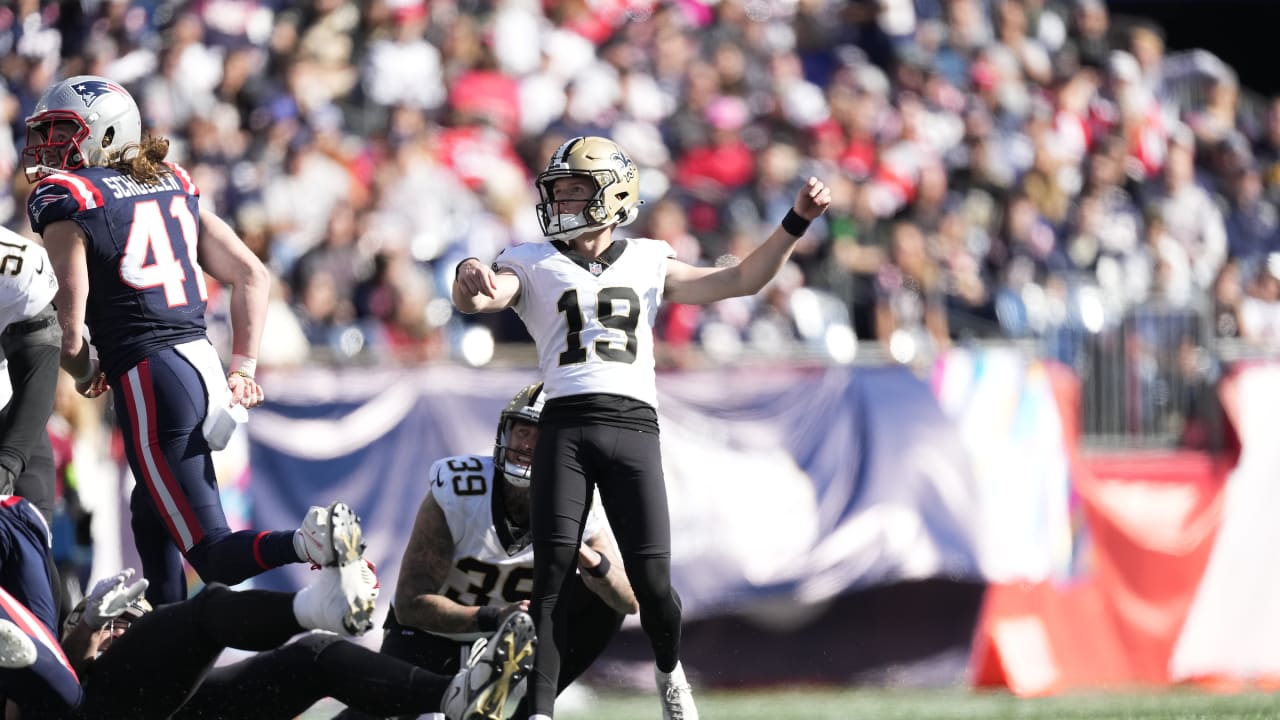 NFL Week 5: Saints kicker Blake Grupe drills the 54-yard field goal vs ...