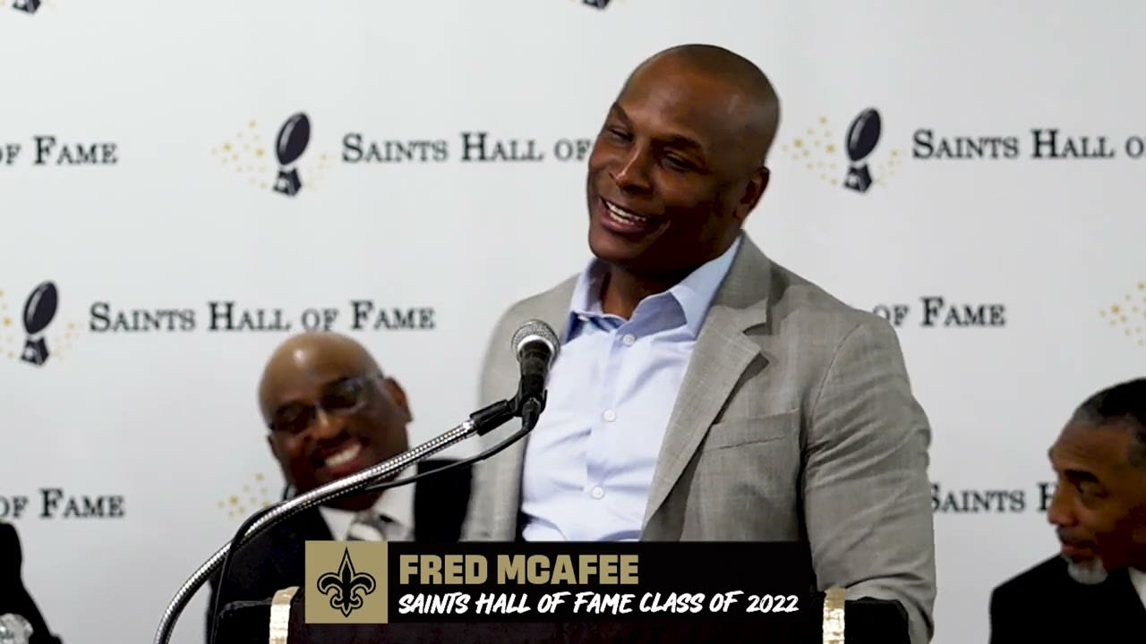 Fred McAfee | Saints Hall of Fame induction speech