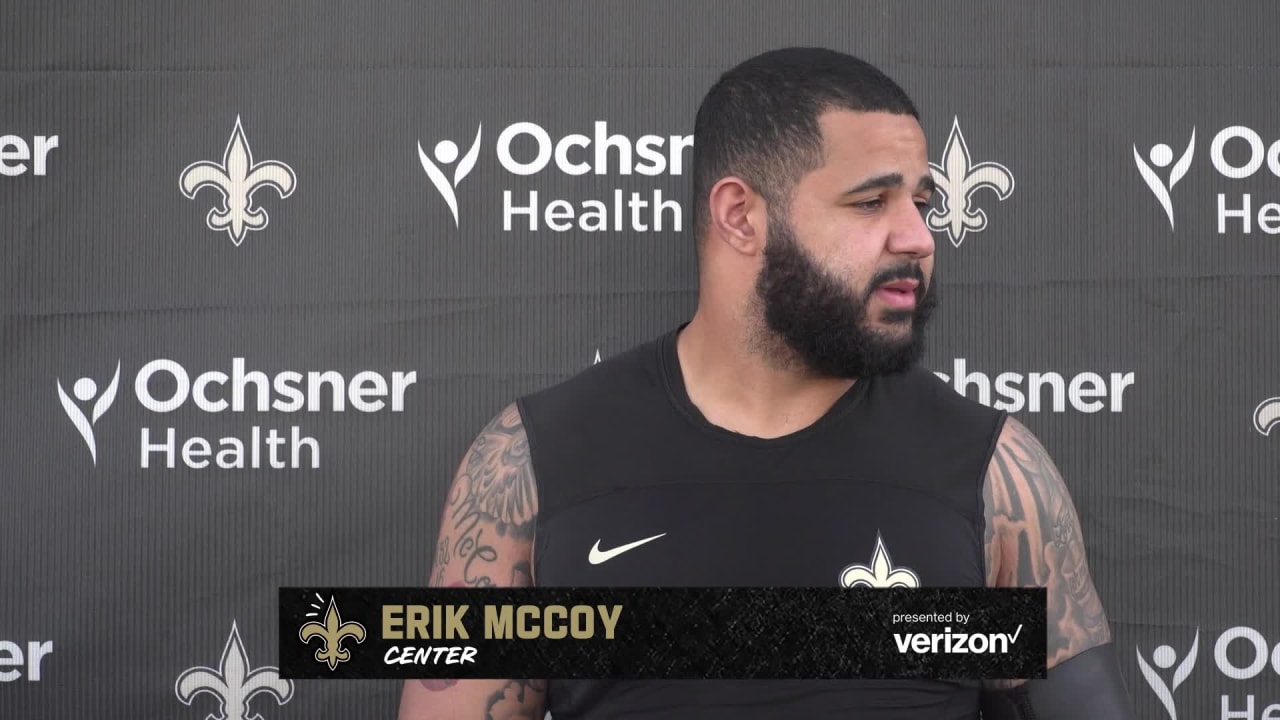 Saints center Erik McCoy on the Philadelphia Eagles' defensive front 11 ...
