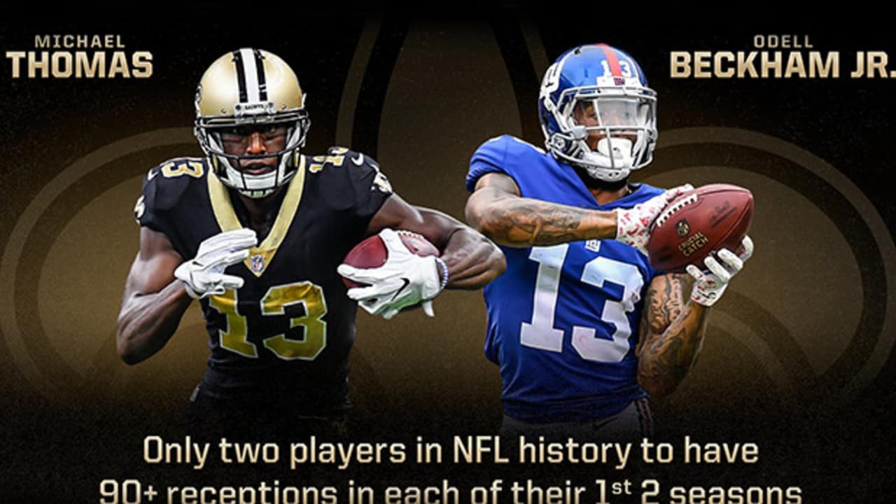 Saints receiver Michael Thomas makes NFL history with second 90 ...
