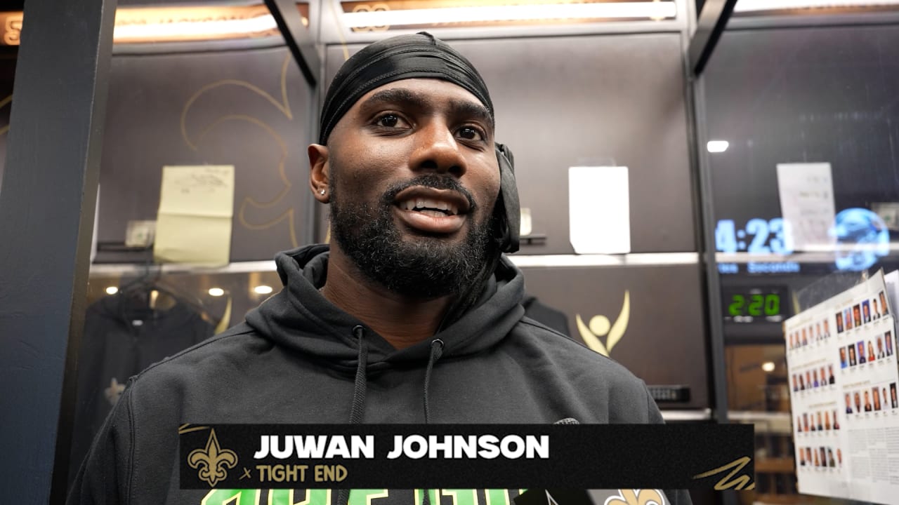 Juwan Johnson talks NFC South matchup, offensive production against ...