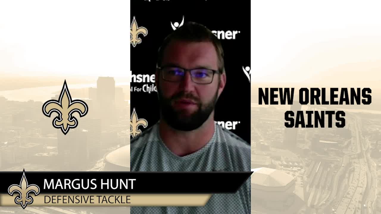 Free agent signing Margus Hunt's first interview as a New Orleans Saint