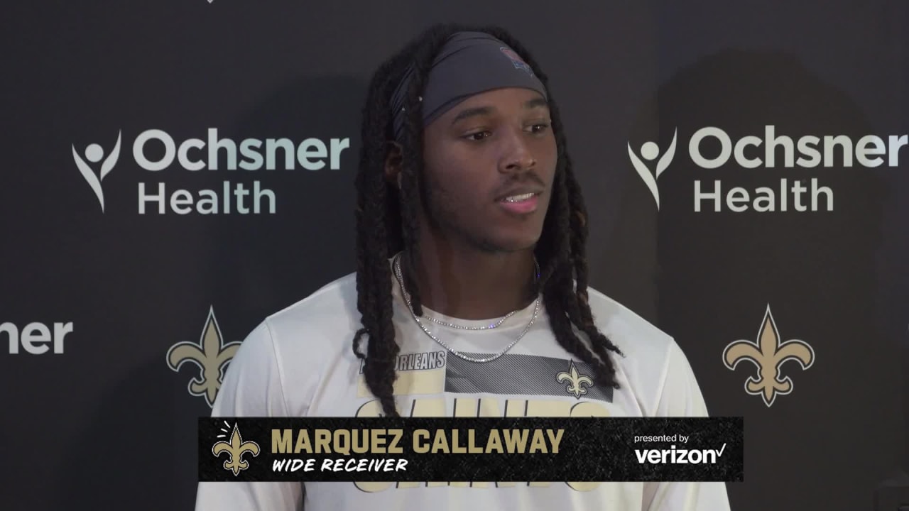 Saints WR Marquez Callaway talks first career preseason game at Saints ...