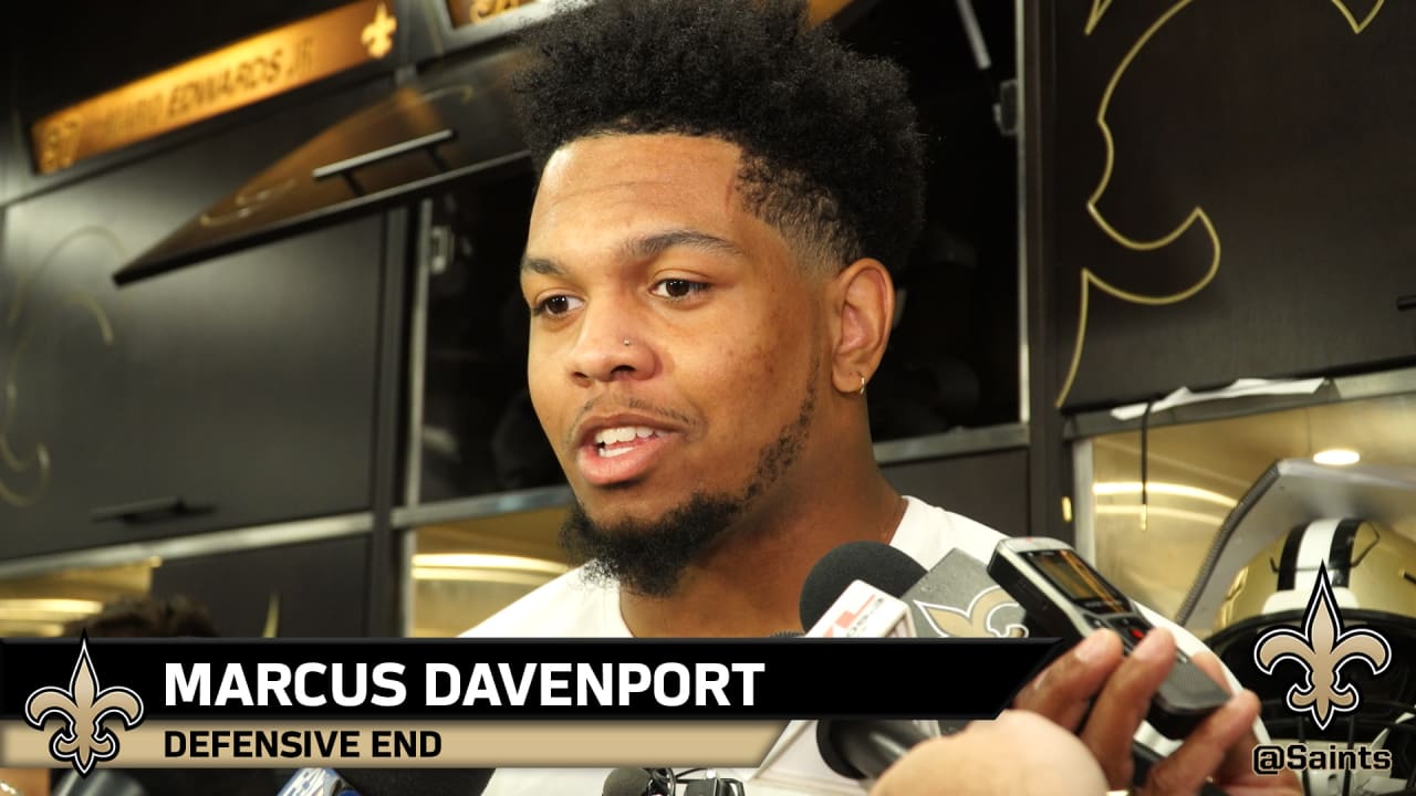 Marcus Davenport, "I'm just trying to play fast and play my game"