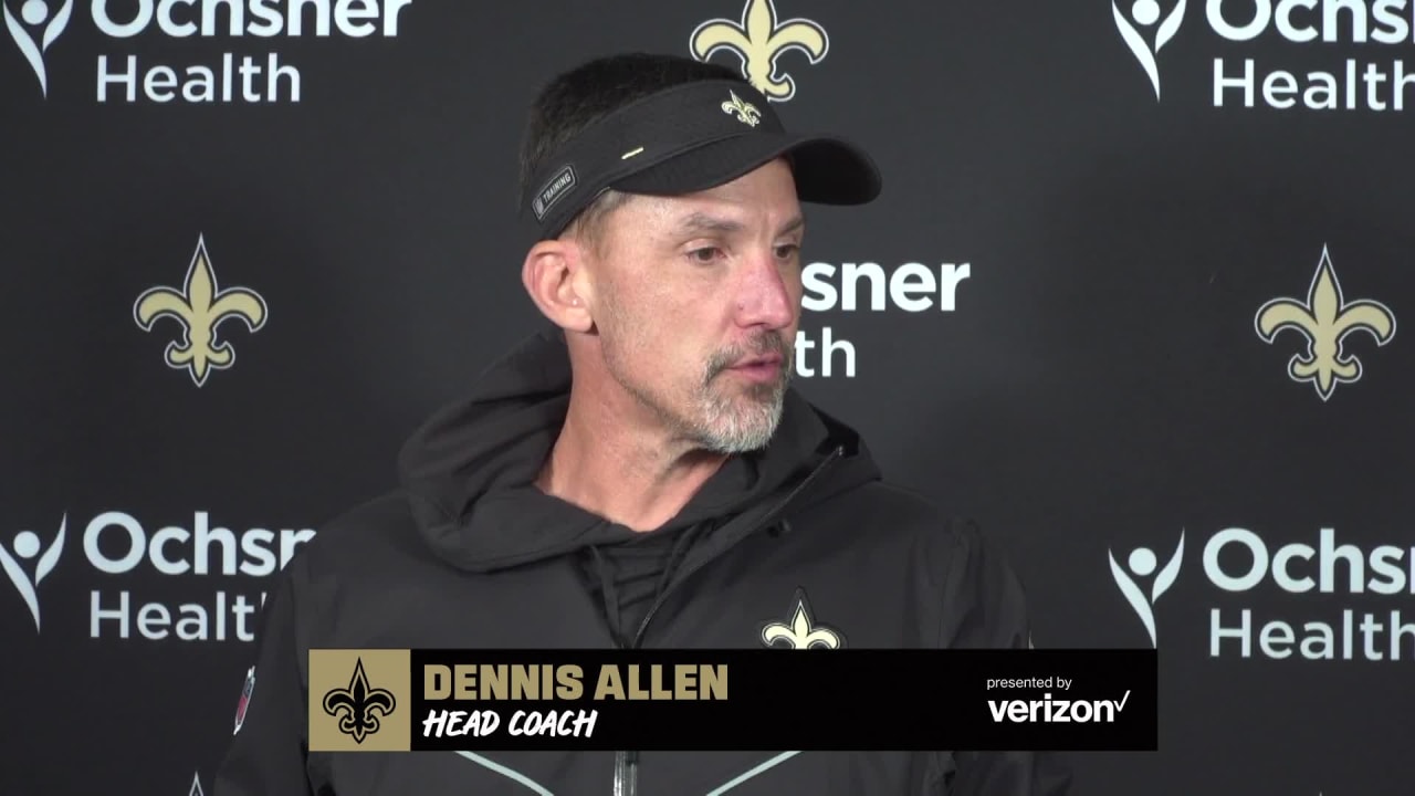 New Orleans Saints head coach Dennis Allen on Jameis Winston, Michael ...