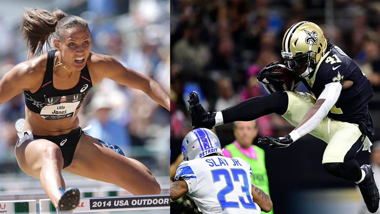 Lolo Jones analysis of Kamara's hurdle