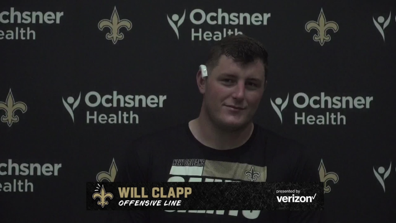 Will Clapp talks about position flexibility | Saints Training Camp 2021