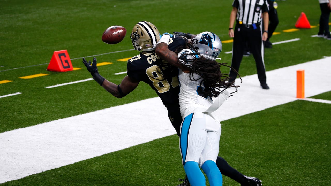 Jared Cook with the juggling back-shoulder TD catch vs Panthers