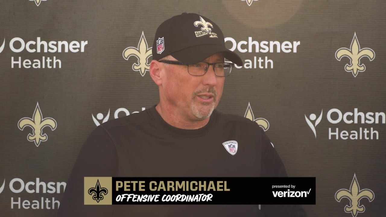 Saints offensive coordinator Pete Carmichael on Saints' offense ...
