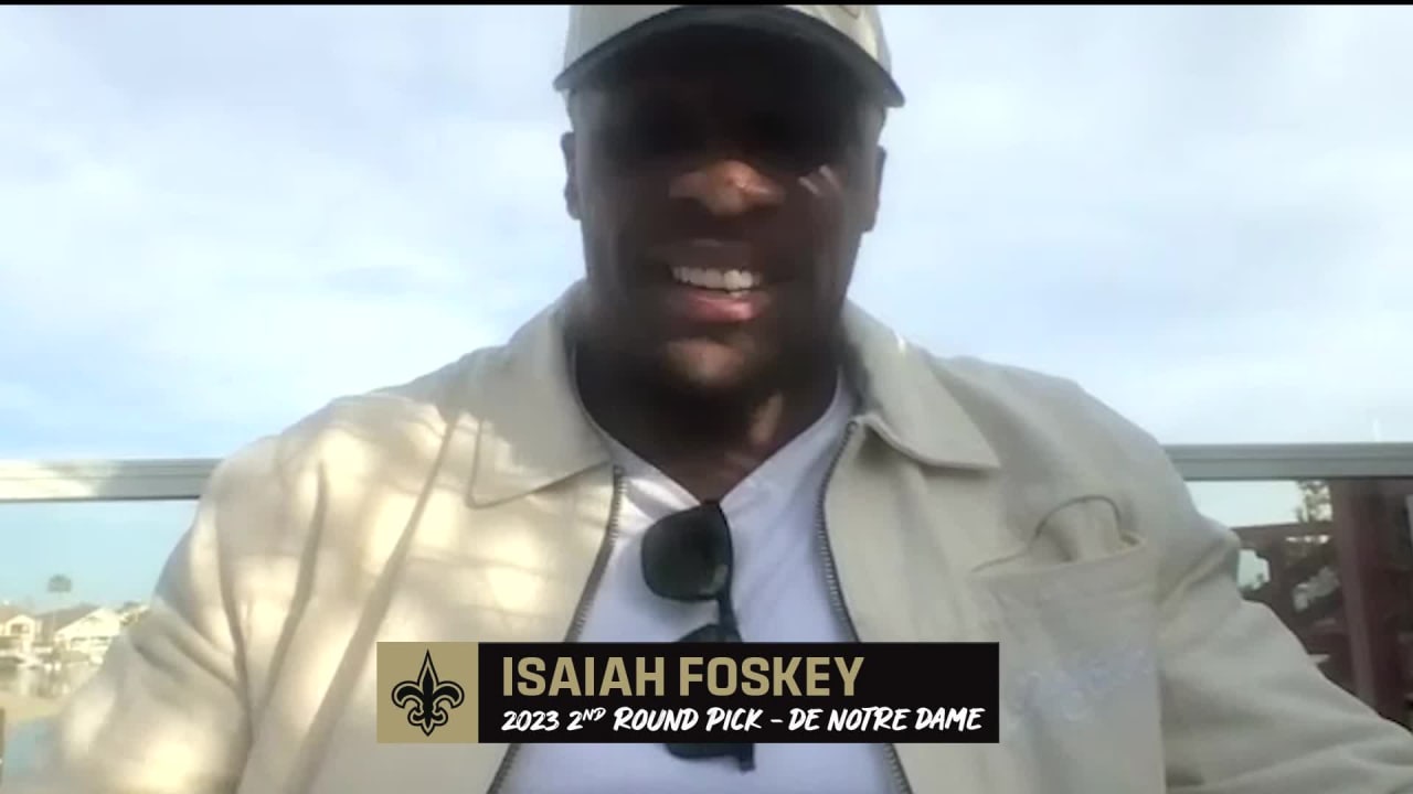 2023 NFL Draft: Isaiah Foskey's 1st Interview w/ New Orleans Saints