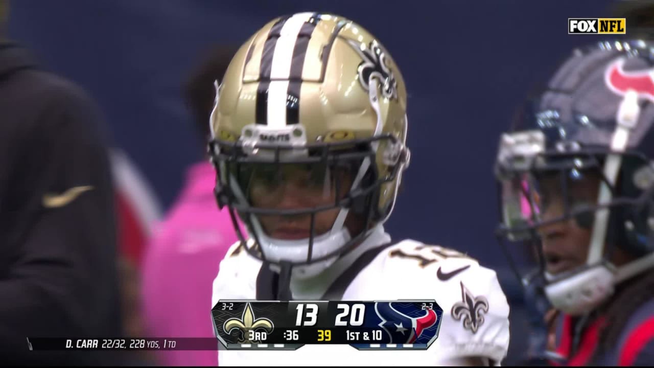 NFL Week 6: Derek Carr's 19-yard pass hits Olave perfectly at midfield