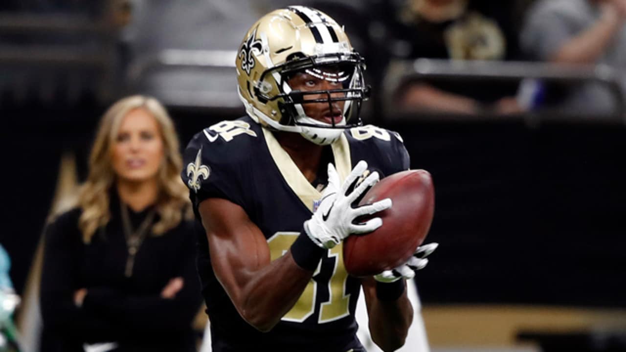 Meredith burns Rams defense for first catch as a Saint