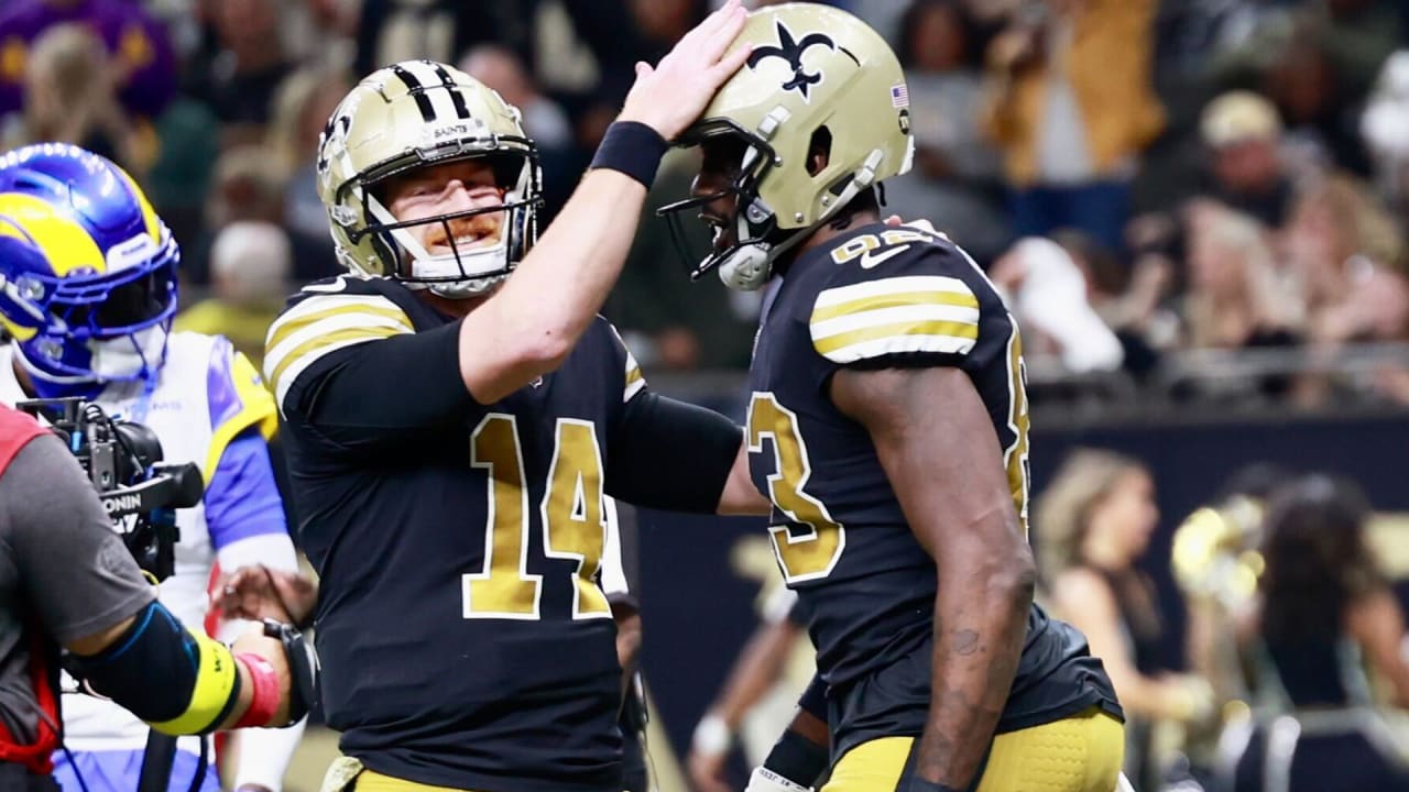 Andy Dalton with a bullet to Juwan Johnson on the touchdown - Saints vs ...