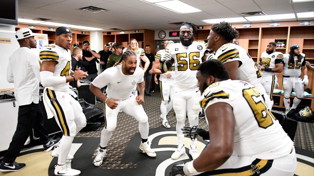 Week 11 Saints vs Eagles- Locker Room Celebration