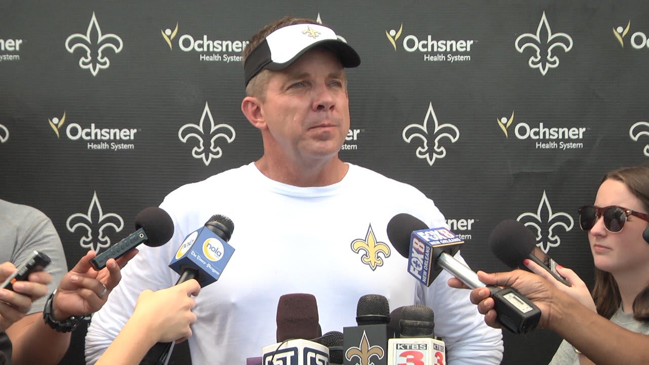 Sean Payton talks about Compete Street sign