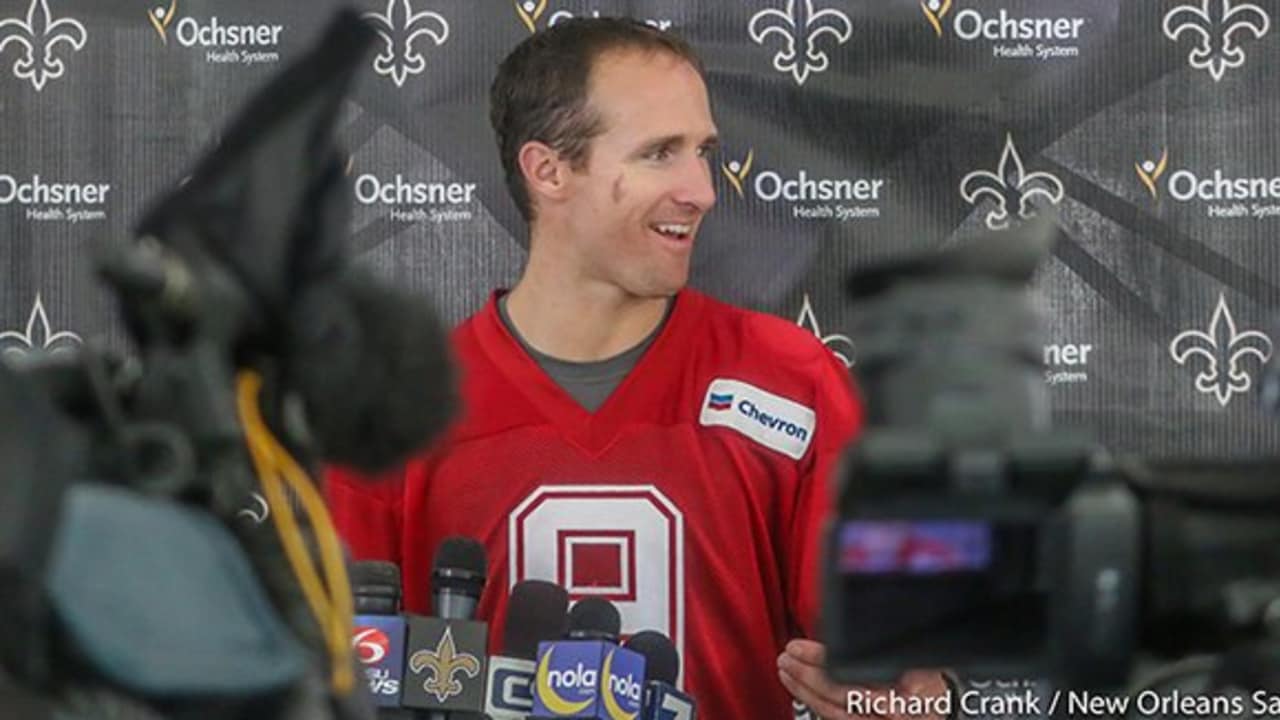 Drew Brees talks about Friday's scrimmage