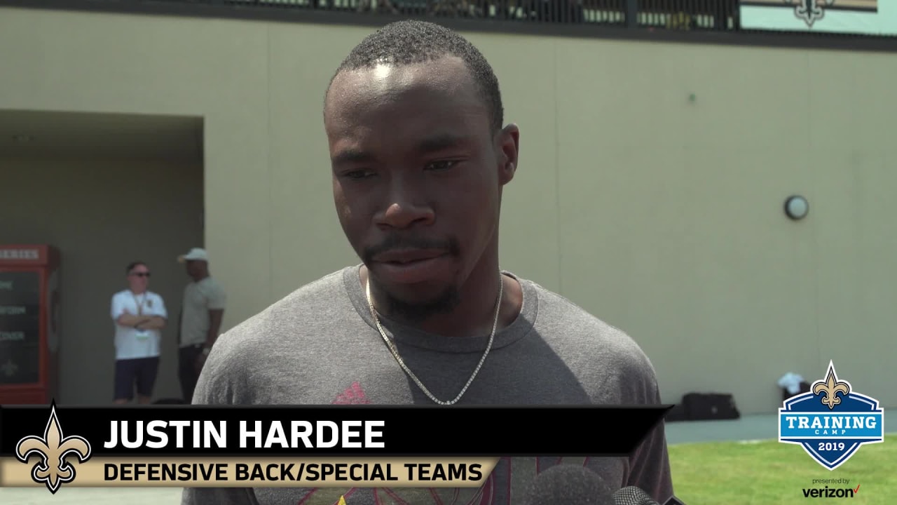 Justin Hardee 2019 Saints Training Camp Media Availability: August 2