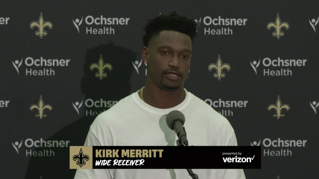 Saints vs Chargers Preseason 2022 - WR Kirk Merritt talks about his ...