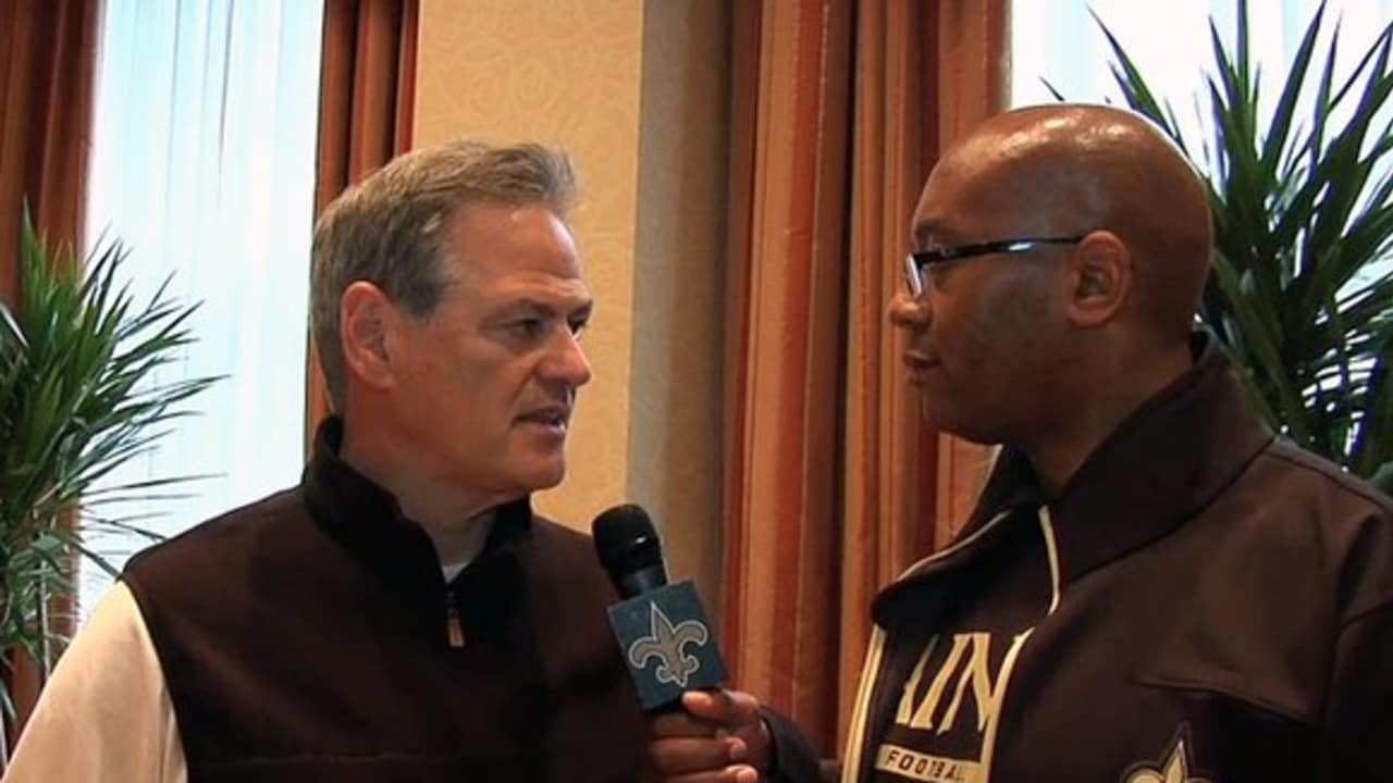 Mickey Loomis at the NFL Combine