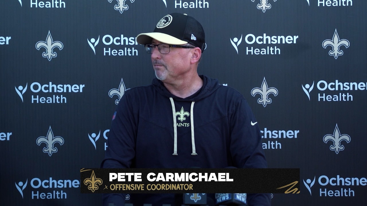 Pete Carmichael talks Derek Carr's performance, Panthers defense ahead ...