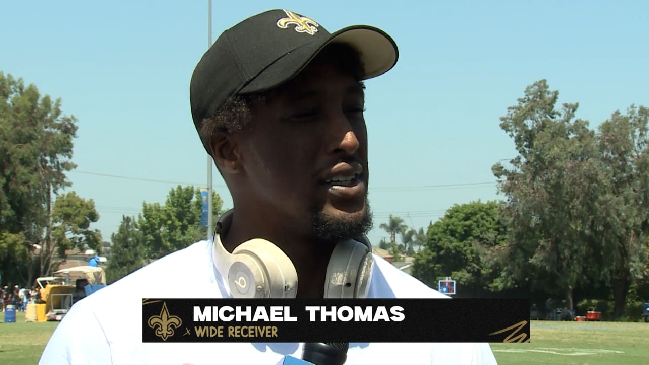 Michael Thomas talks Chris Olave personality, Derek Carr chemistry on ...