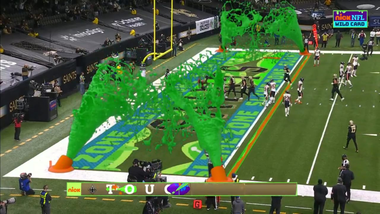 Slime Zone! Michael Thomas surges in for the touchdown on Nickelodeon