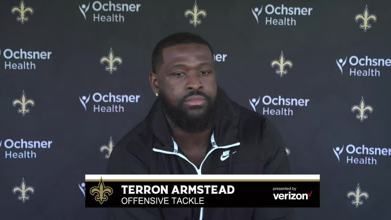 Terron Armstead talks OL Depth | Saints Minicamp 2021