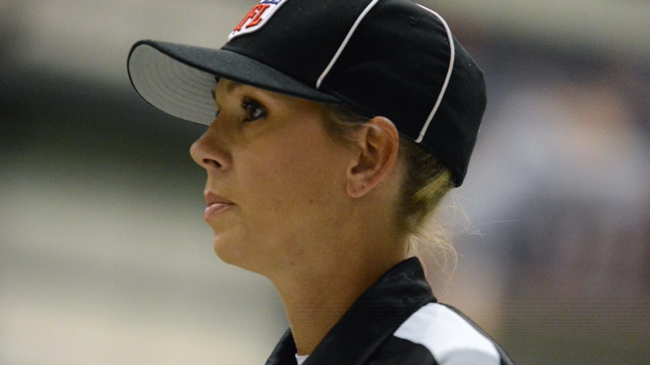 Sarah Thomas at New Orleans Saints Practice