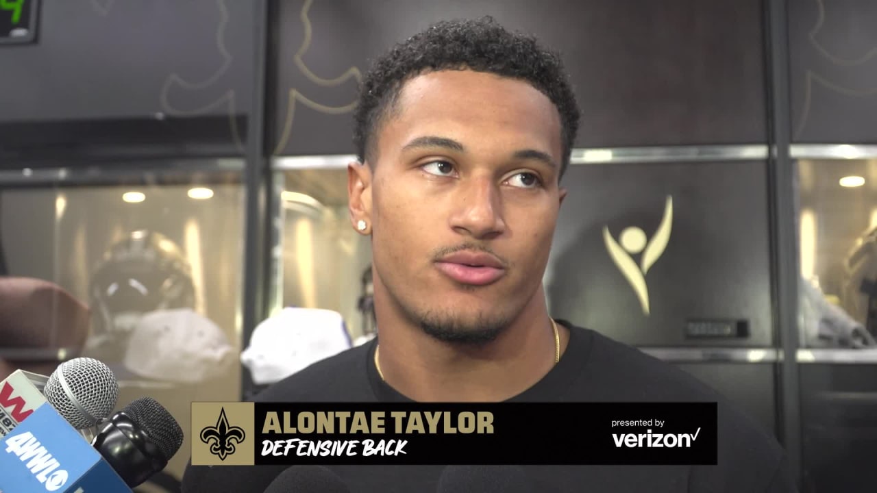 New Orleans Saints defensive back Alontae Taylor talks first NFL start ...