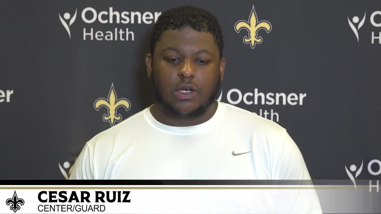 Saints Week 4 Interviews: Cesar Ruiz on O-Line chemistry, Saints ...
