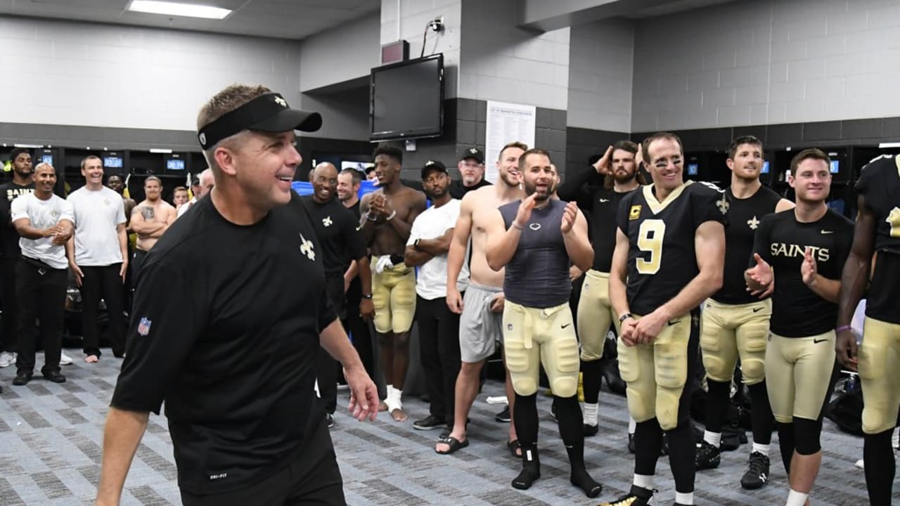 Locker Room Photos after win vs Panthers