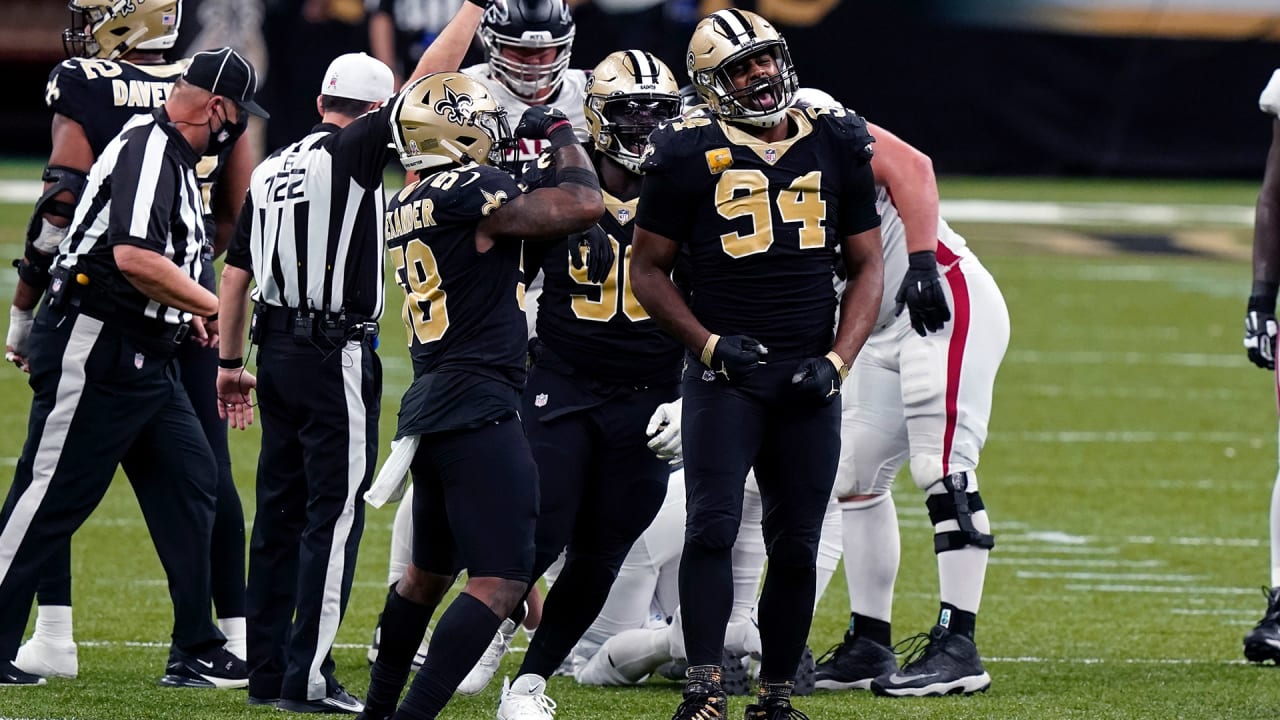 Cam Jordan pushes Falcons out of FG range with HUGE sack | Saints ...