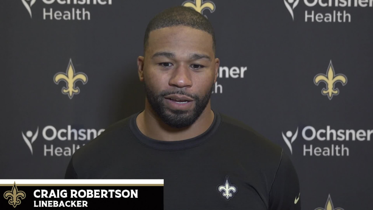 Craig Robertson works to fuel his New Orleans Saints teammates