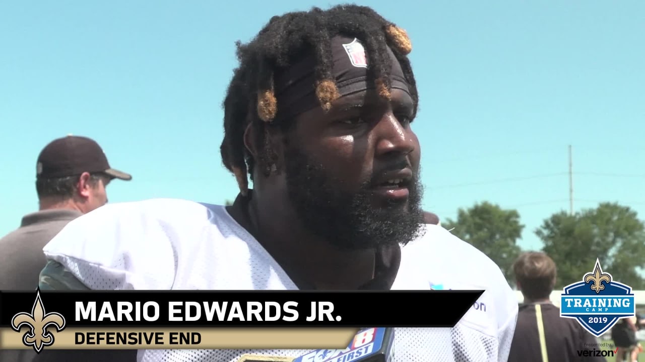 Mario Edwards Jr. 2019 Saints Training Camp Media Availability: August 1