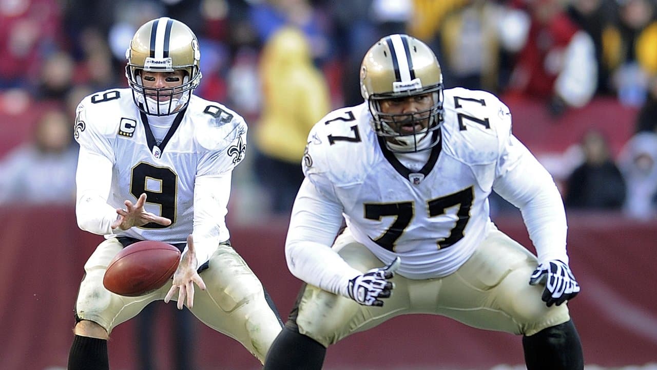Carl Nicks with the New Orleans Saints