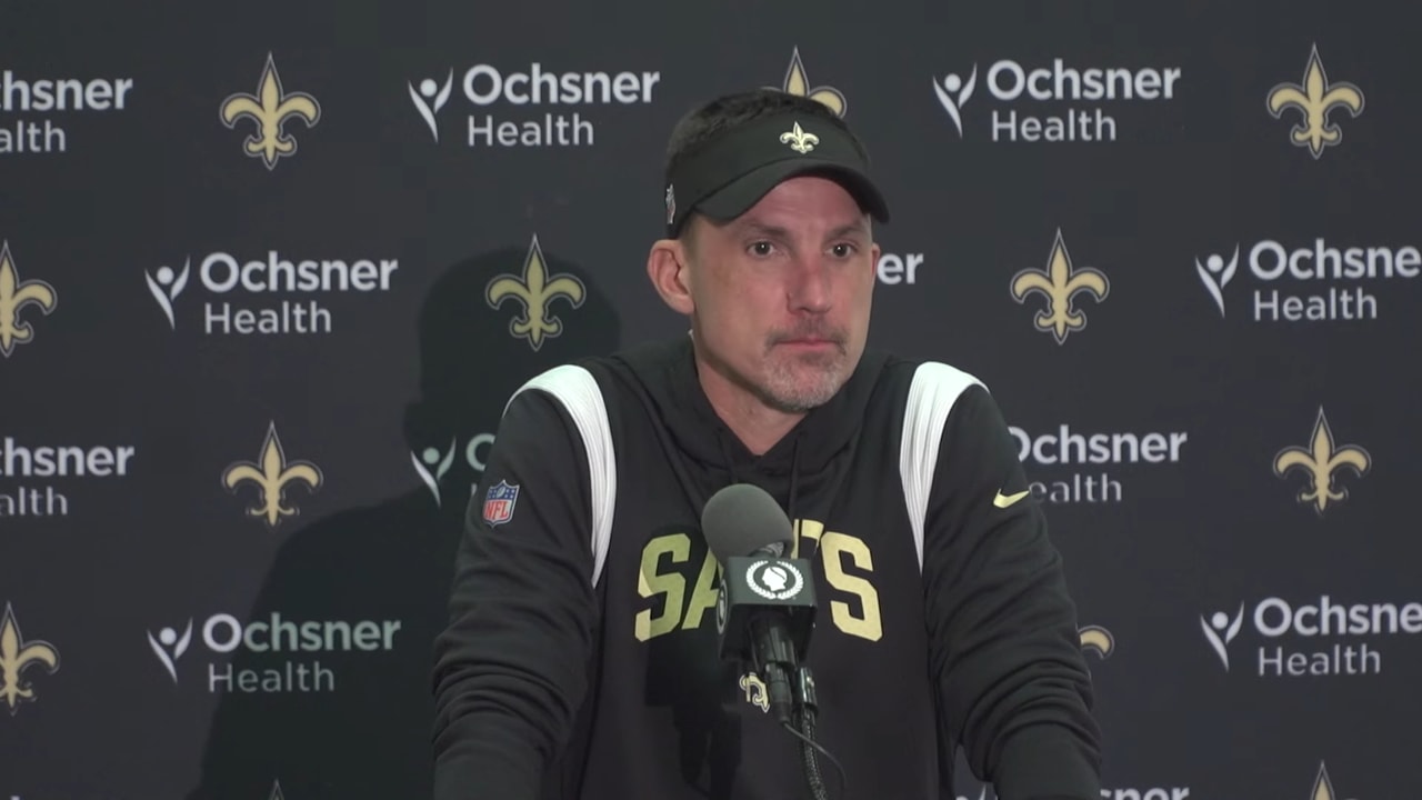 New Orleans Saints head coach Dennis Allen's postgame interview after loss on Monday Night ...
